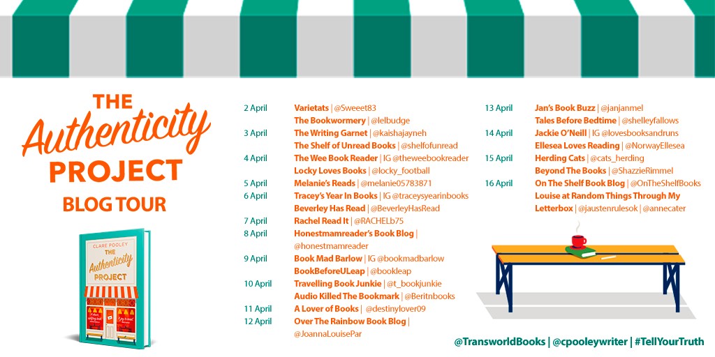 BLOG TOUR – The Authenticity Project by Clare Pooley – Jan's Book Buzz